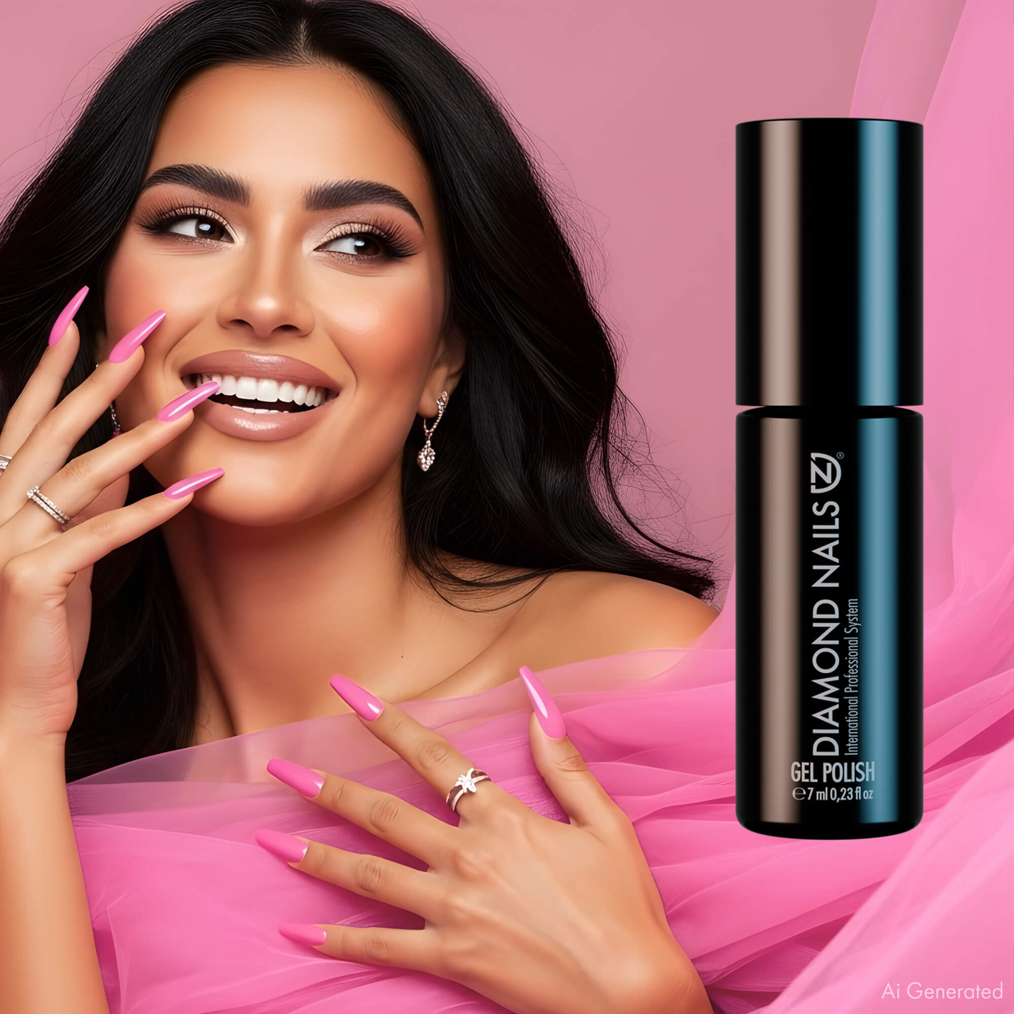 Gel Esmalte Rosa Pastel Cálido 7ml Delicado HEMA Free | Diam